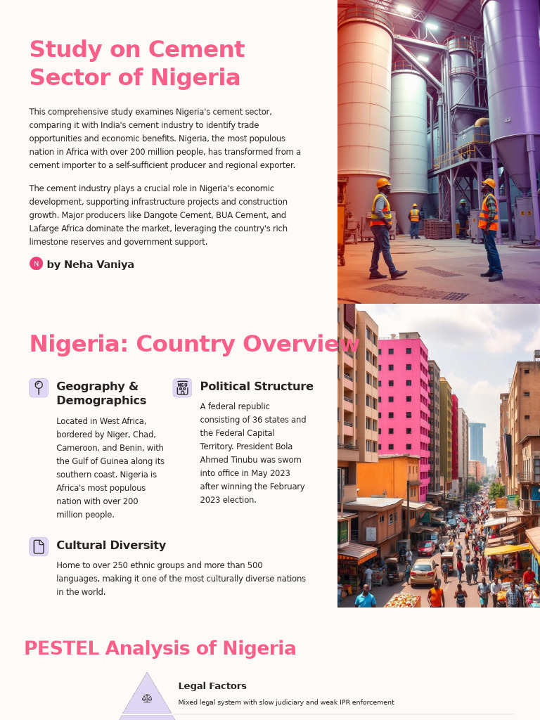 Nigeria's Cement Sector: Trade Insights | PDF | Nigeria | Infrastructure