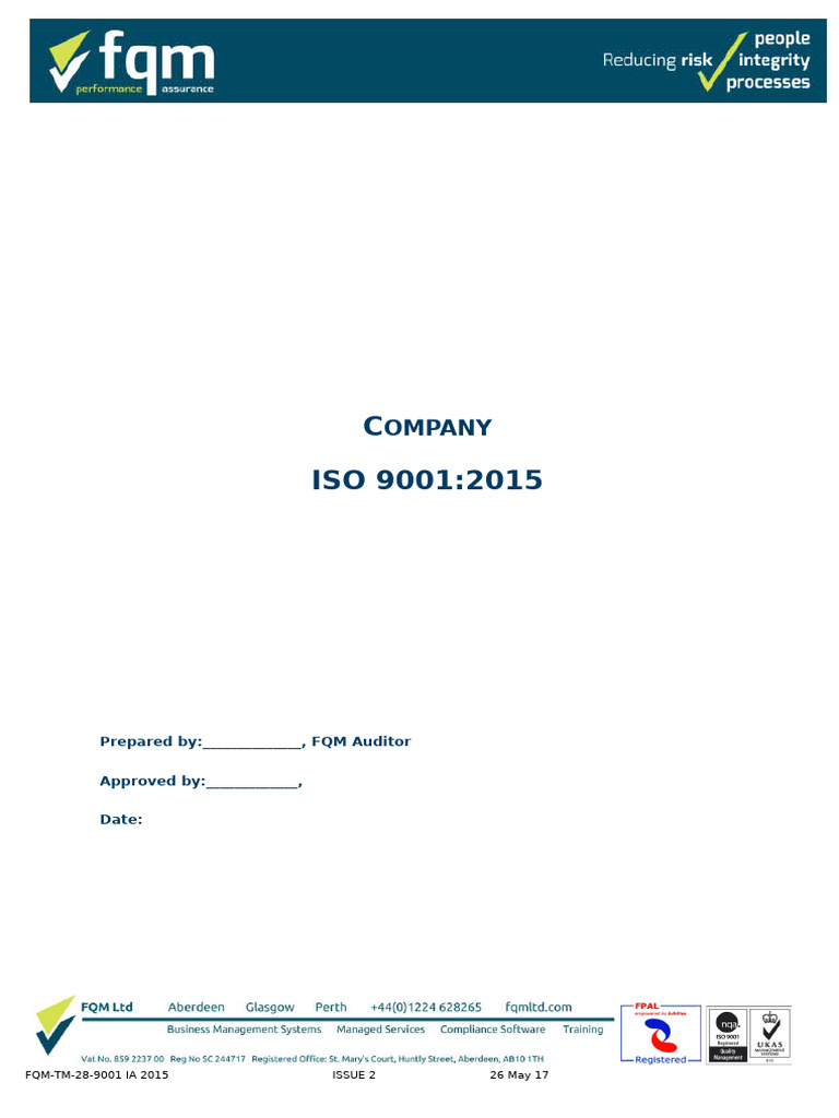 ISO Clause Based Audit Checklist | PDF | Quality Management System | Audit