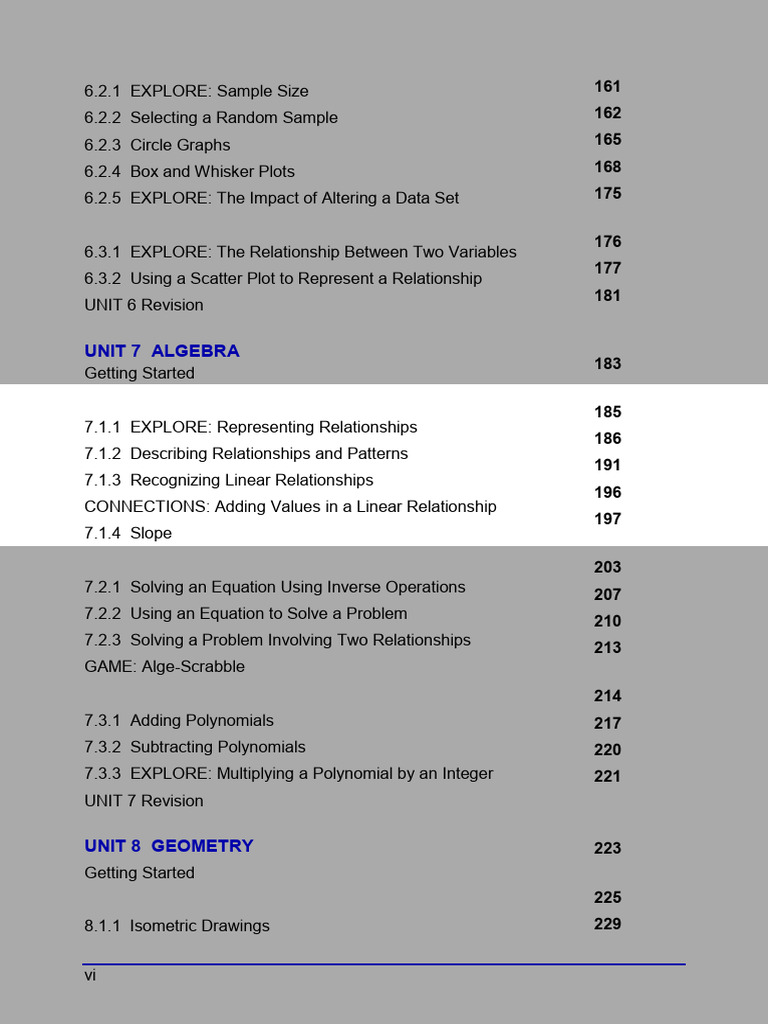 7.1. Describing Relationships | PDF | Polynomial | Equations