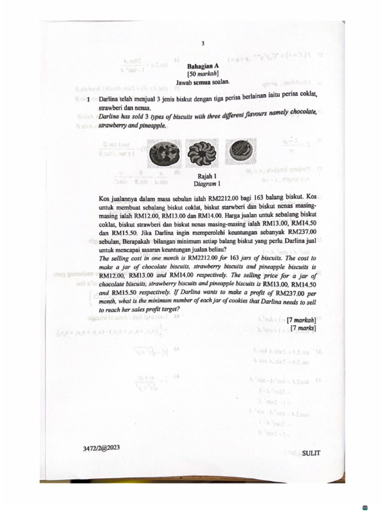 Matematik Tambahan K2 PPT Pahang 2023 | PDF