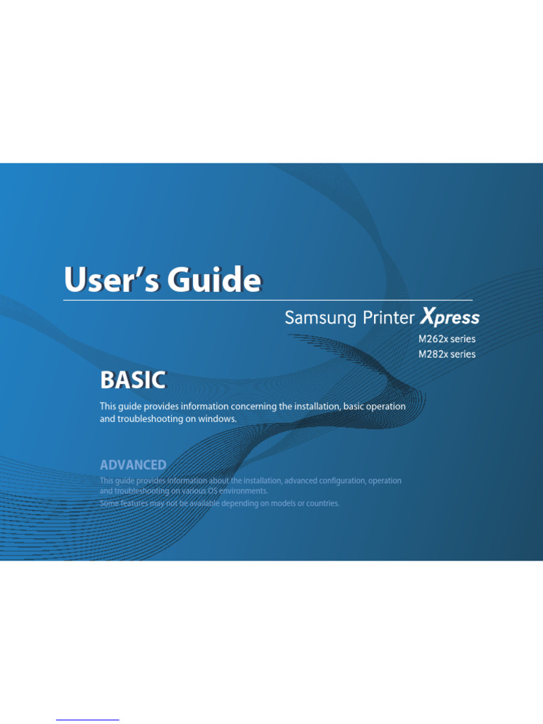 Slm2625d User Manual | PDF | Printer (Computing) | Computer Network