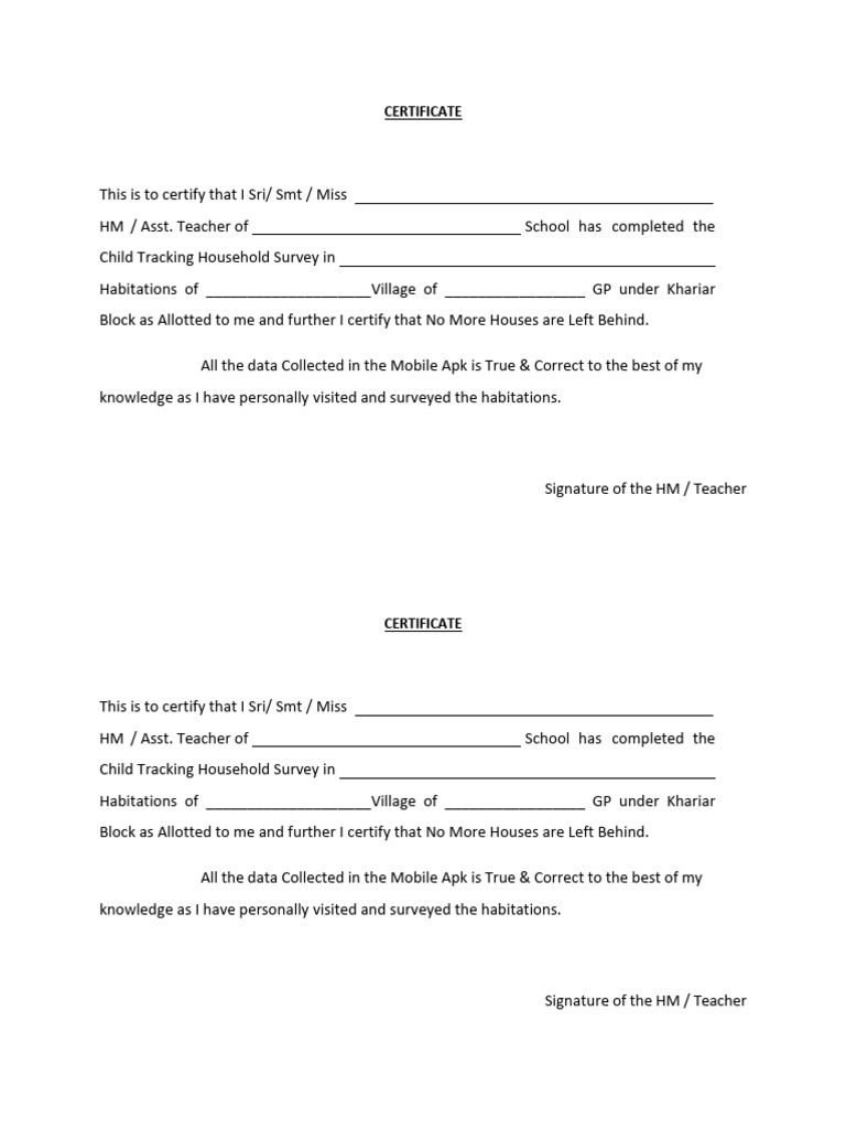 CTS Completion CERTIFICATE HM | PDF