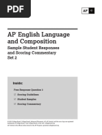 AP English Language & Composition Rubric: Scoring Rubric For Question 1 ...