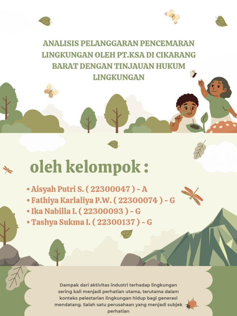 Pelanggaran Lingkungan PT KSA Cikarang | PDF