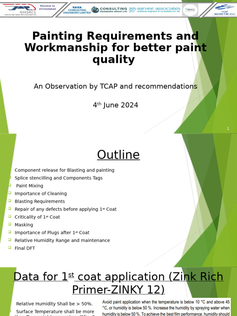 Painting Procedure and Anticipated Issues | PDF | Materials ...