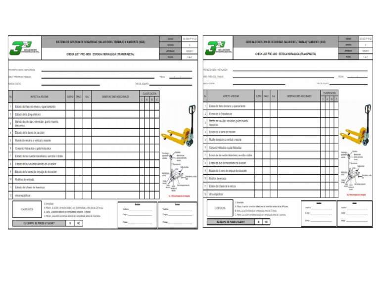 Check List Estoka | PDF