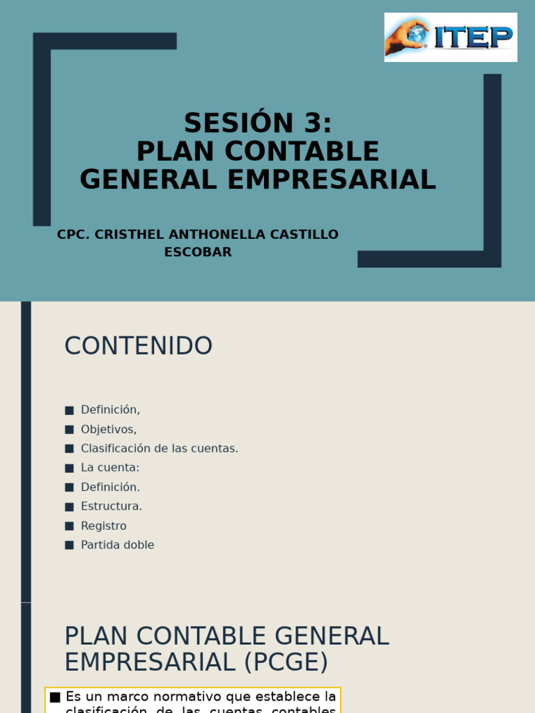 Sesion 3 - Plan Contable General Empresarial | PDF | Contabilidad ...