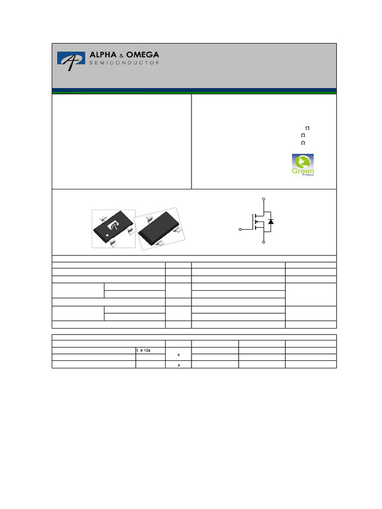 AO3400A | PDF | Electrical Components | Electricity