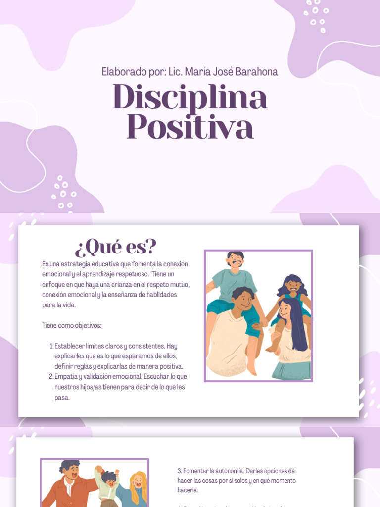 Disciplina Positiva | PDF | Enseñando | Aprendizaje