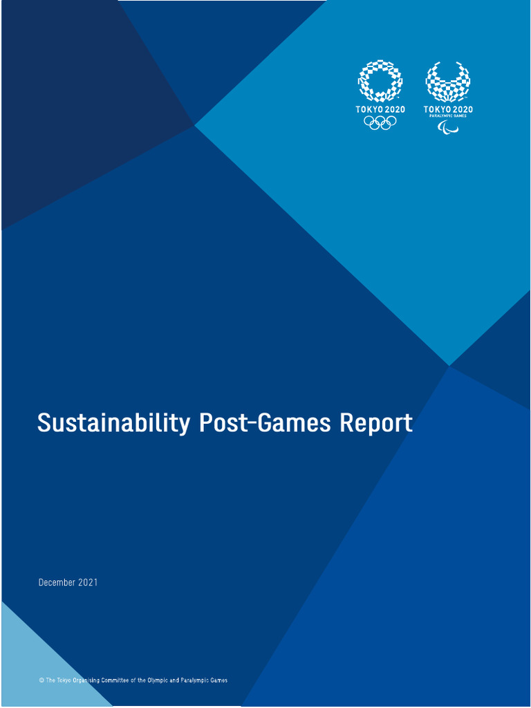 2020 Tokyo - Sustainability Post-Games Report | PDF