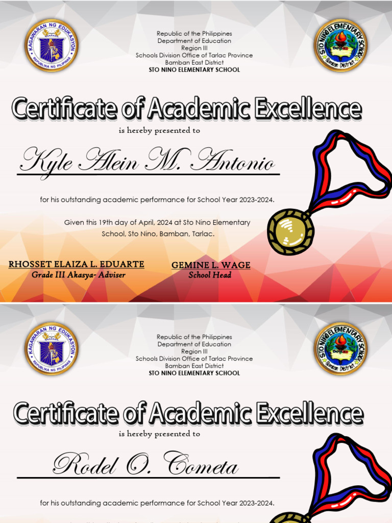 Certificate of Awardees | PDF