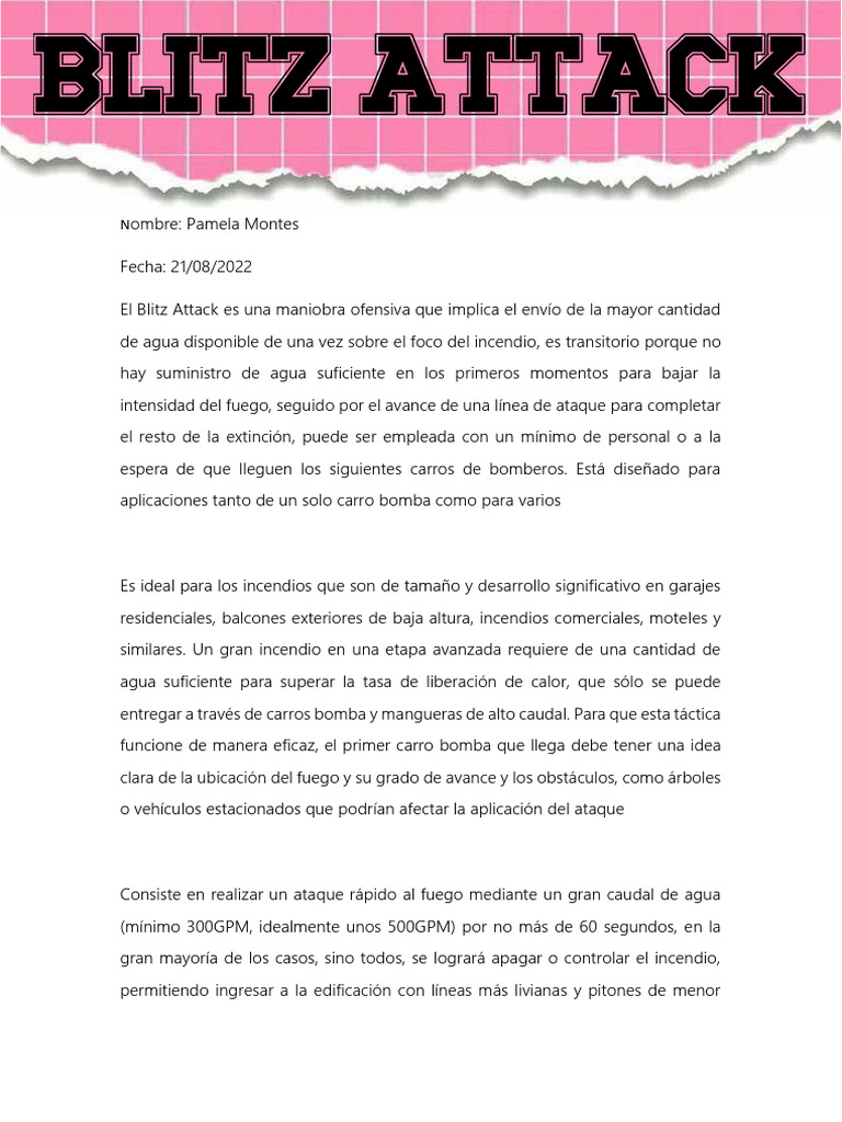 Blitz Attack | PDF | Incendios | Agua