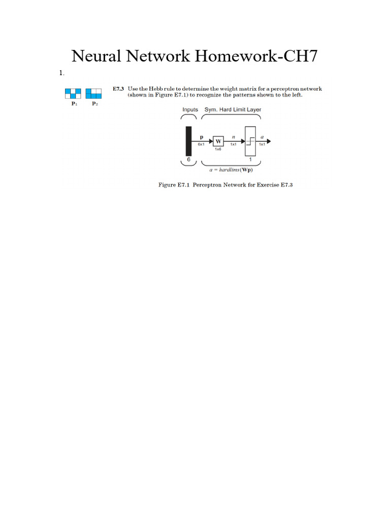 Neural Network Homework-CH7-11302 | PDF