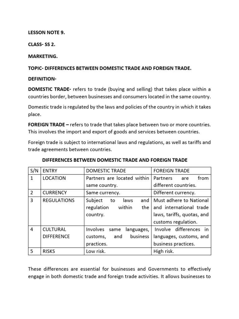 Difference Ss 2 Note 9 | PDF