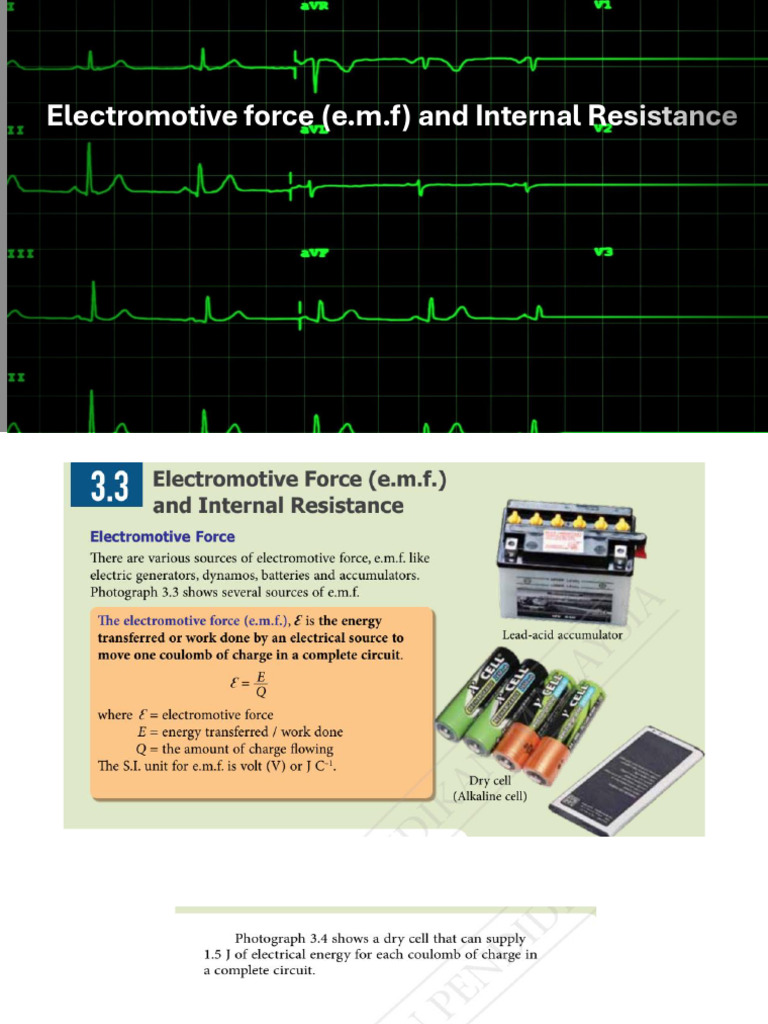 Electromotive Force and Internal Resistance | PDF