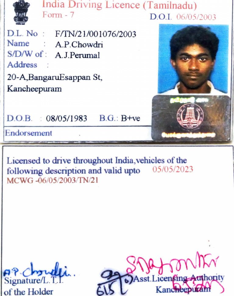 Driving License | PDF