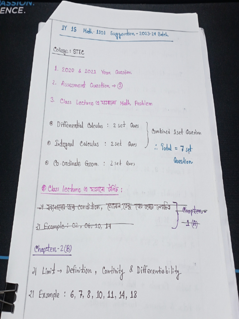 MATH 1101 Update Suggestion | PDF