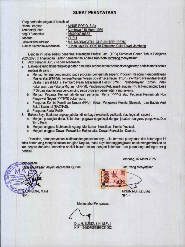 Pak Ainur Rofiq | PDF