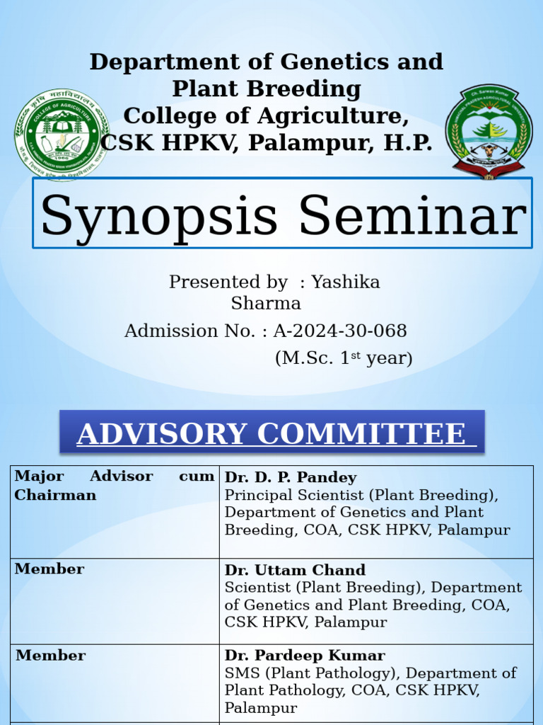 Yashika's Rice Hybrid Research Proposal | PDF | Plant Breeding | Rice