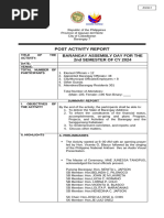 Post Activity Report Submitted 2024 | PDF