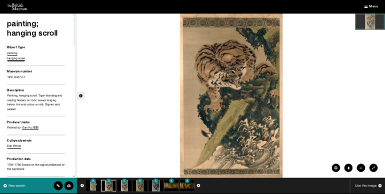 Painting Hanging Scroll - British Museum | PDF