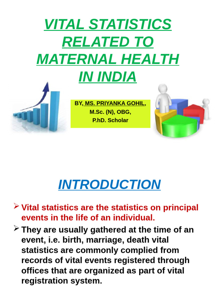 Maternal Health Vital Statistics in India | PDF | Maternal Death ...