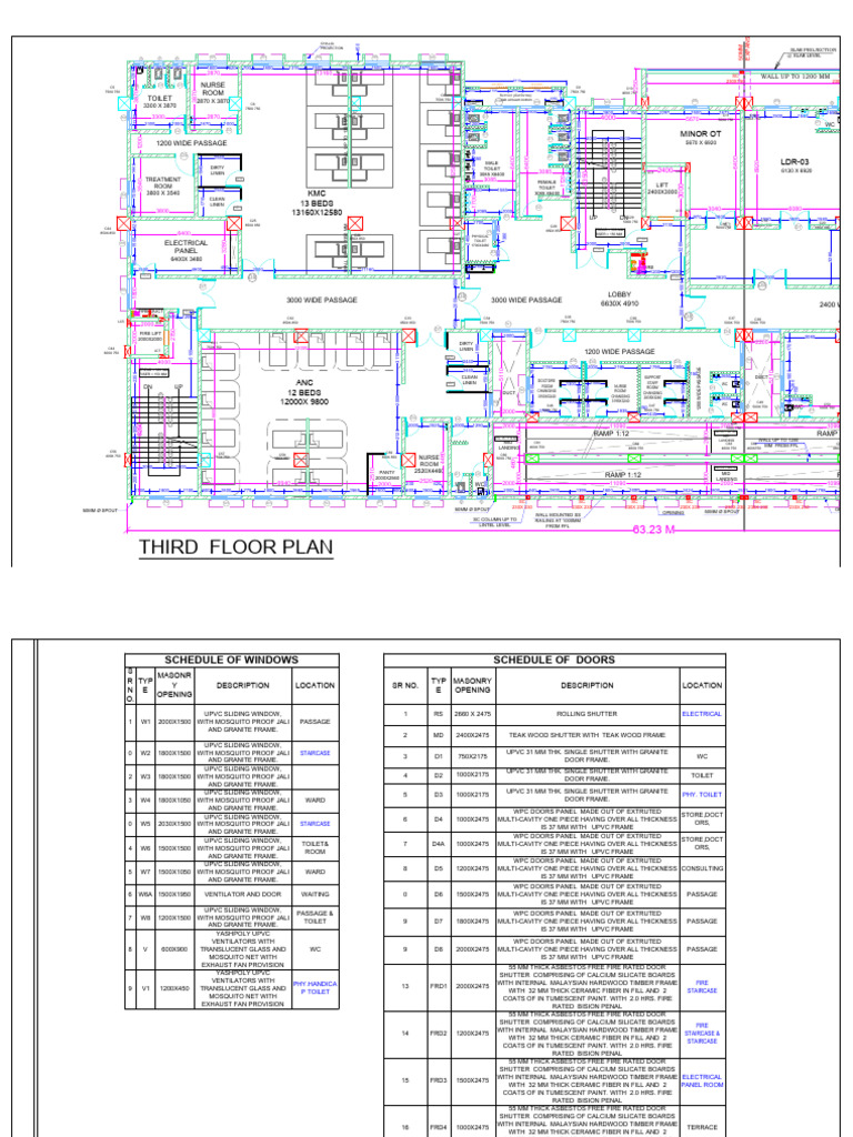 A3 3rd Floor Working Drawing | PDF