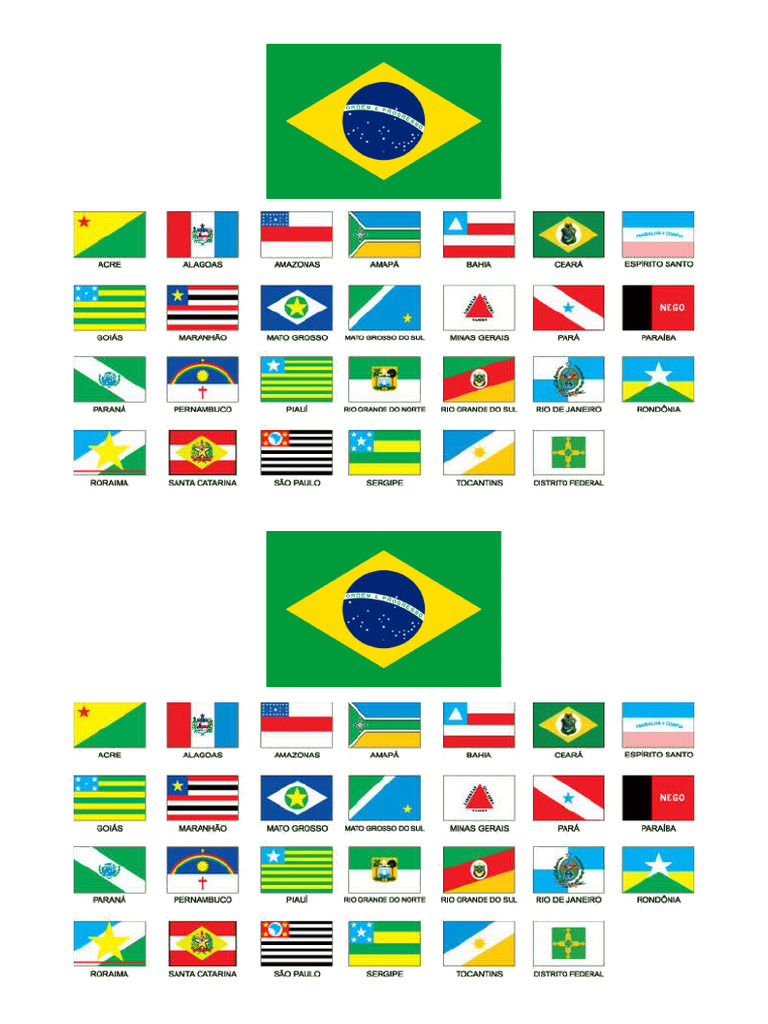 7 Bandeiras Dos Estados Do Brasil | PDF