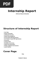 Internship Repot Cover Page | PDF