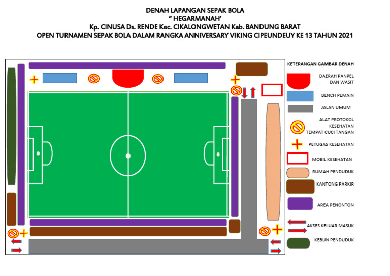 DENAH LAPANGAN SEPAK BOLA HEGARMANAH | PDF