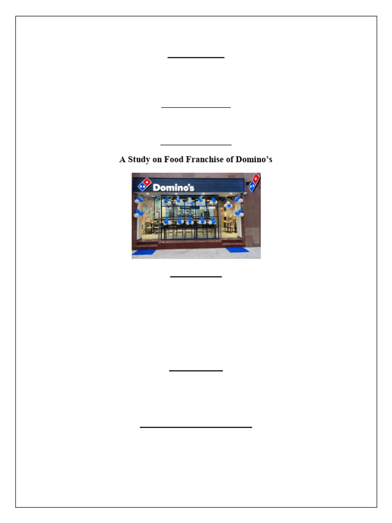 Dominose 2 | PDF | Franchising | Sampling (Statistics)