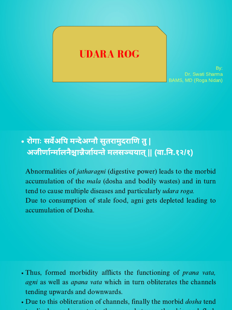 Understanding Udara Roga in Ayurveda | PDF | Abdomen | Symptoms And Signs