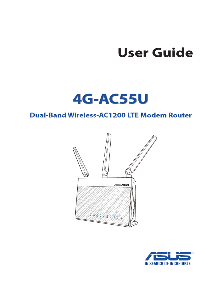 E10633 4g-Ac55u Manual V2 | PDF | Ip Address | Computer Network