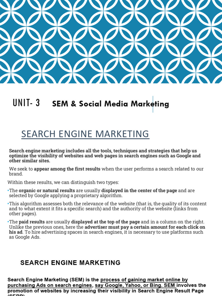 Unit 3 Digital Marketing | PDF | Search Engine Marketing | Search ...