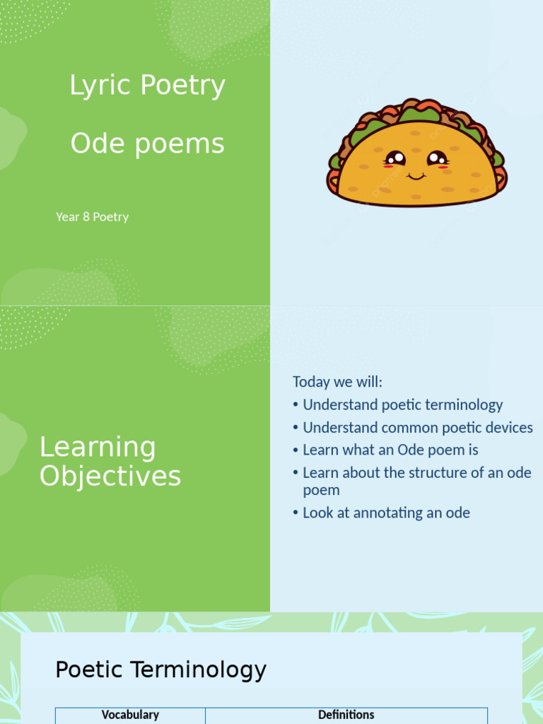 Lyric and Ode Poetry | PDF | Poetry | Phonaesthetics