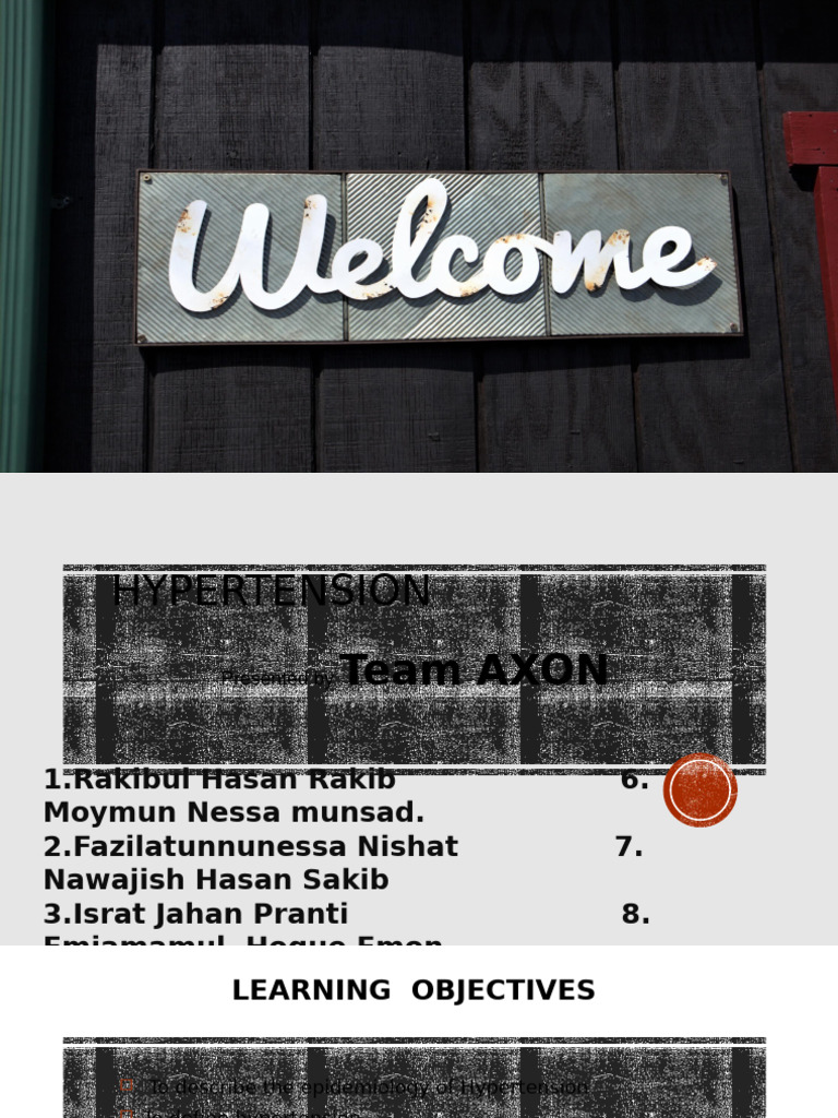 Hypertension by TEAM AXON Final | PDF | Hypertension | Blood Pressure