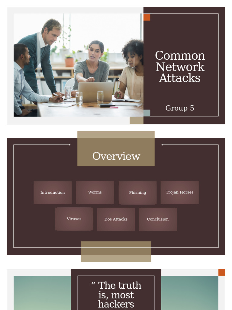 Common Network Attacks Presentation | PDF | Computer Virus | Malware