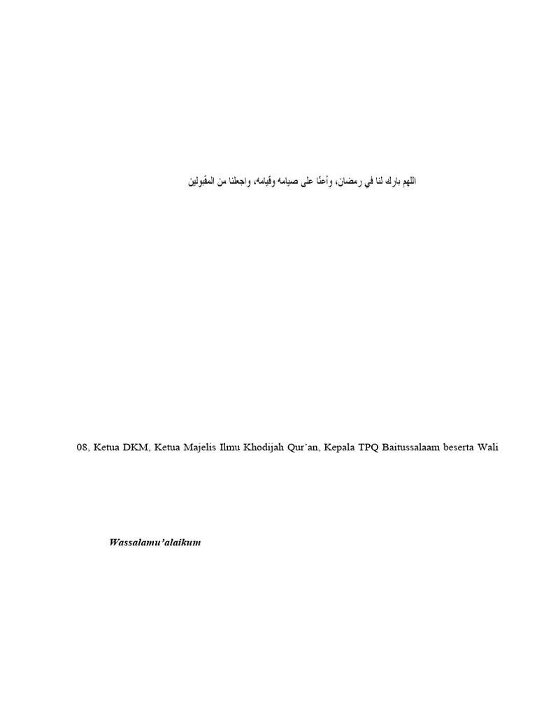 Laporan Kegiatan Ramadhan Pca 2-29-300425 | PDF