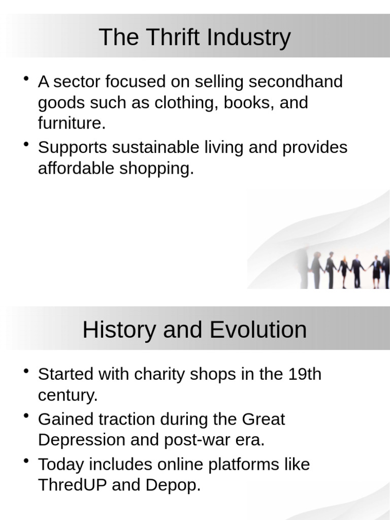 Visual Thrift Industry Presentation | PDF