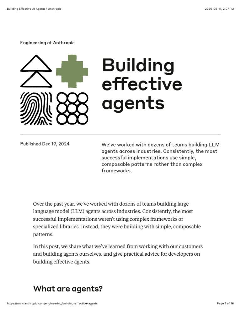 Agent Building - Anthropic | PDF | Artificial Intelligence ...