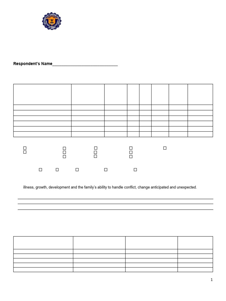 Family Health Survey Form | PDF | Family | Body Mass Index