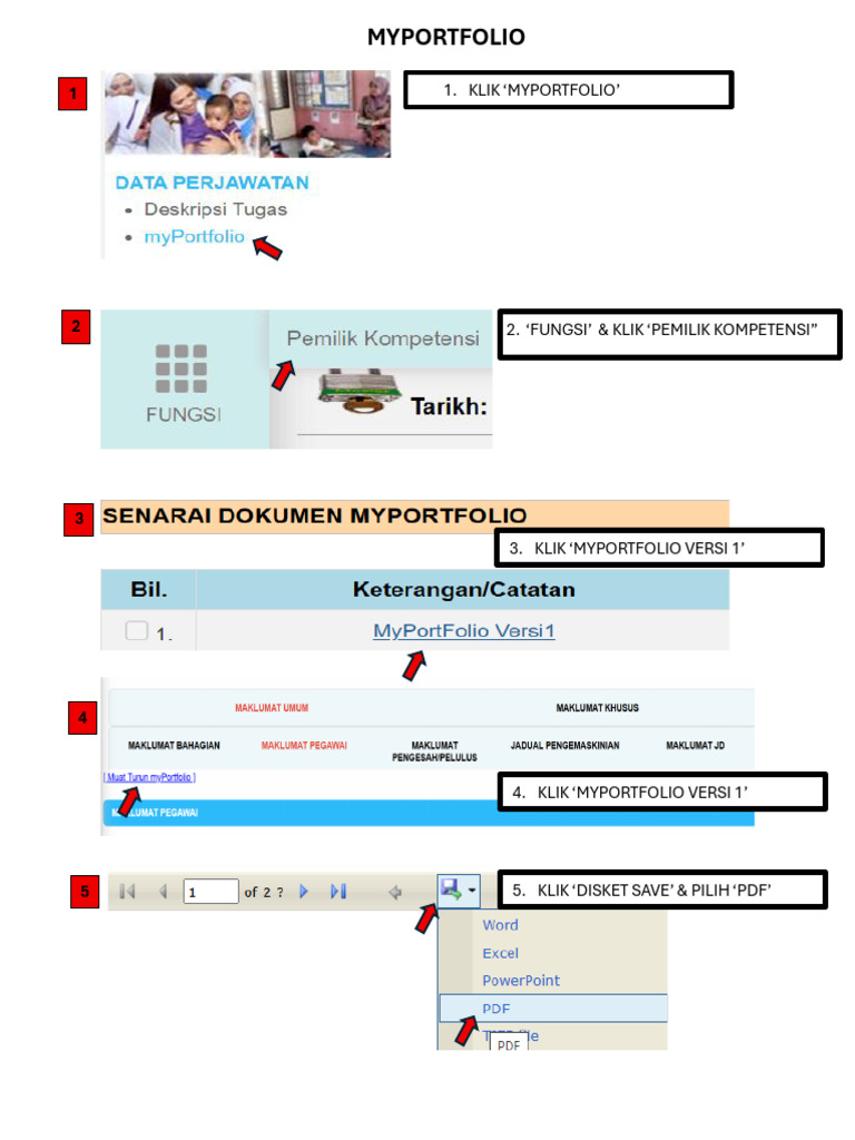 Manual Cara Myportfolio | PDF