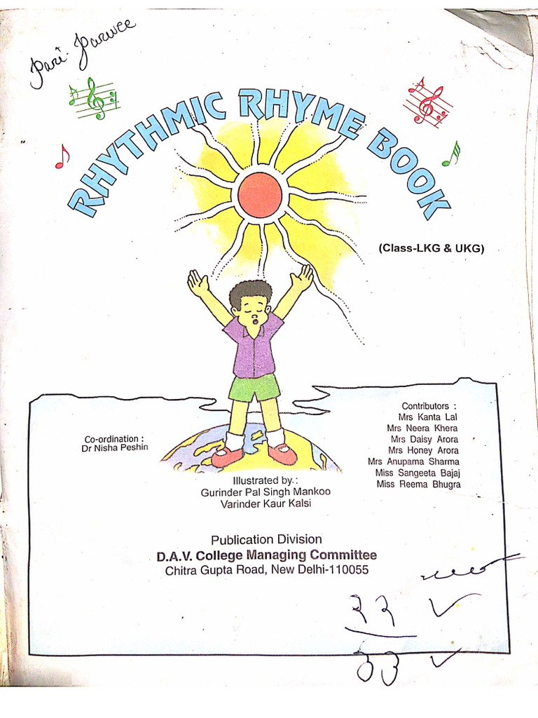 LKG - Rhythmic Rhyme Book | PDF