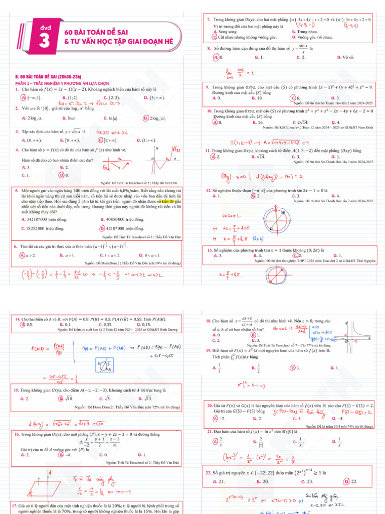 Dap An 66 Cau de Sai | PDF