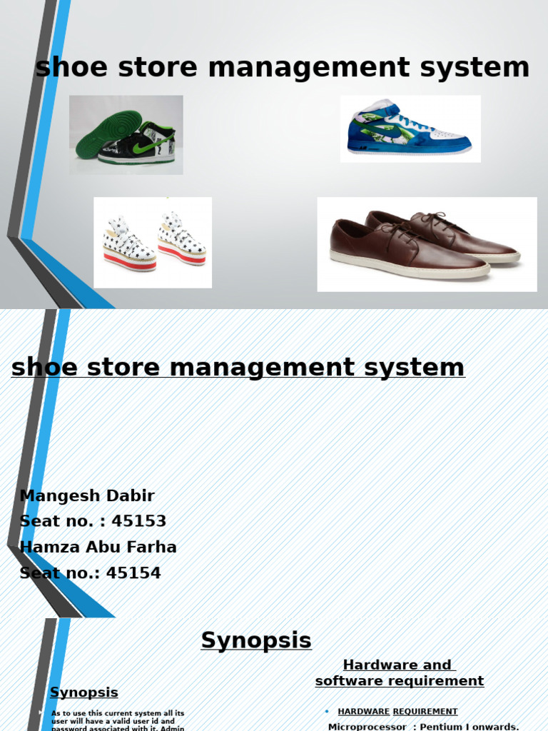 Shoe Store Managment System | PDF | Software | Computer Science