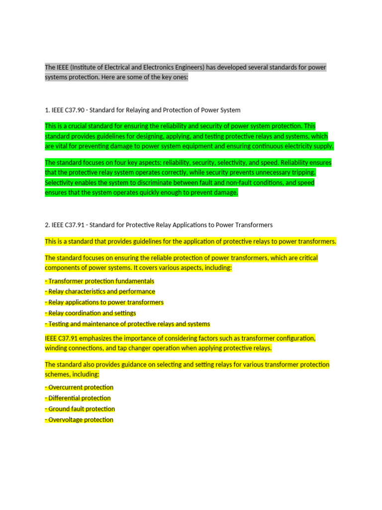 IEEE Standards (1, 2) 1 | PDF | Electric Power System | Alternating Current