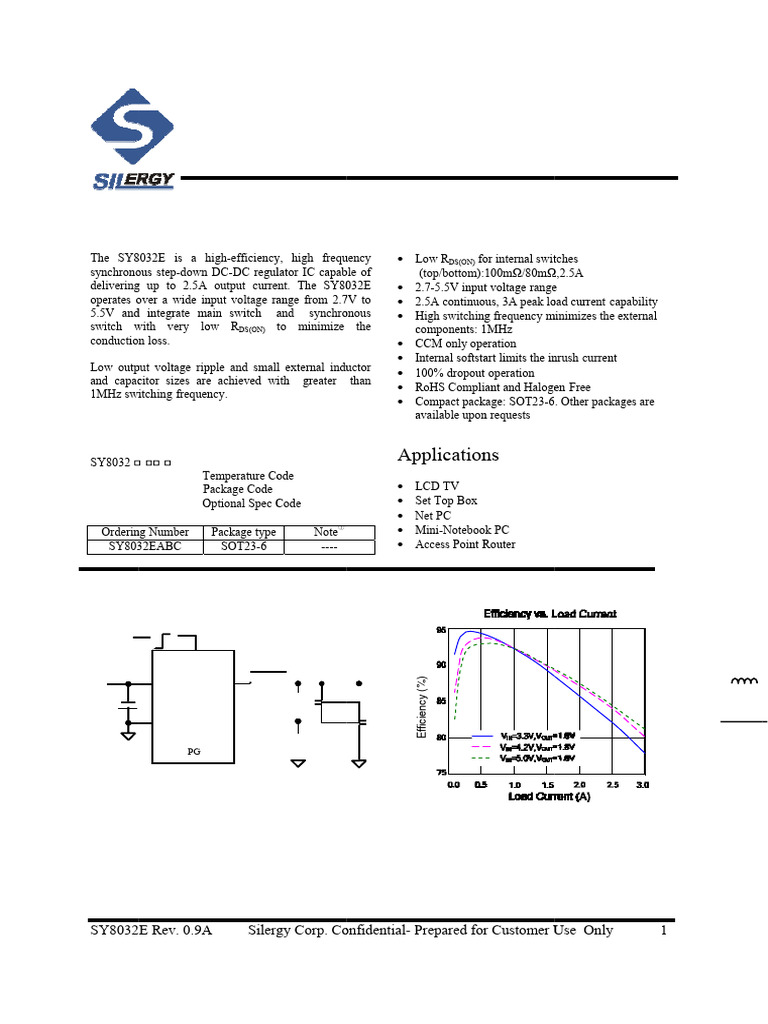 Silergy-Corp-SY8032EABC C226245 | PDF | Inductor | Electronic Circuits