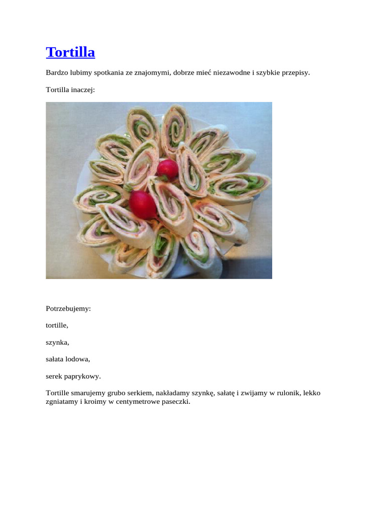 Tortilla | PDF
