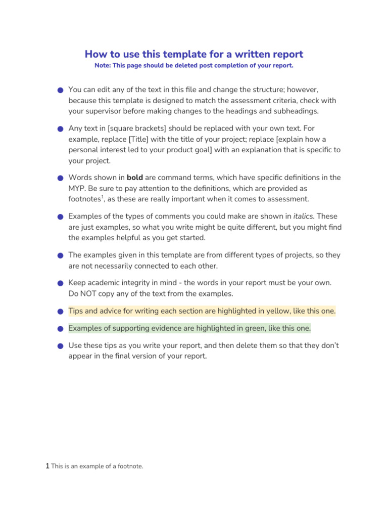 (MYP Personal Projects) Toddle Template | PDF | Learning | Information ...