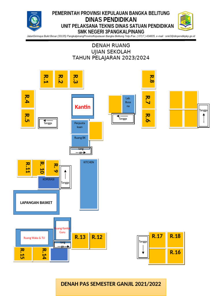 DENAH Ruang UJIAN | PDF